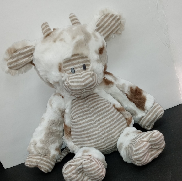 Demdaco | Toys | Demdaco Cow Soft Plush Brown Cream 2 Tall Stuffed Toy ...